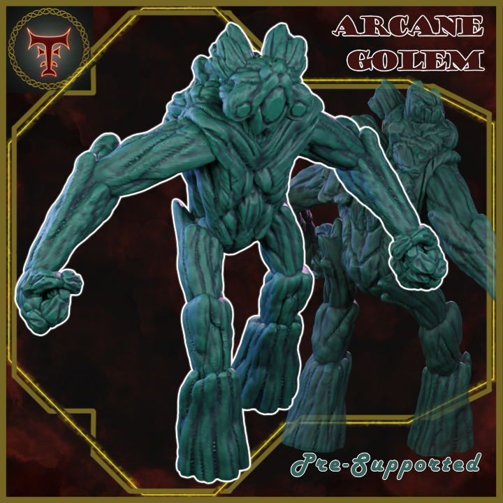 3D Printable Arcane Golems by Tarius Trinkets